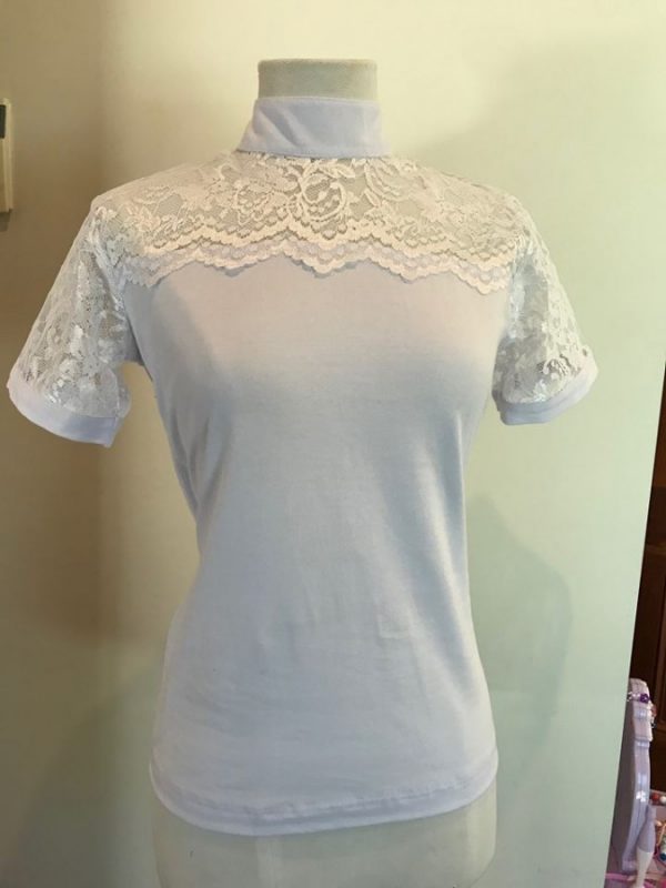 White Lace Ratcatcher Shirt – NVS Equine Attire